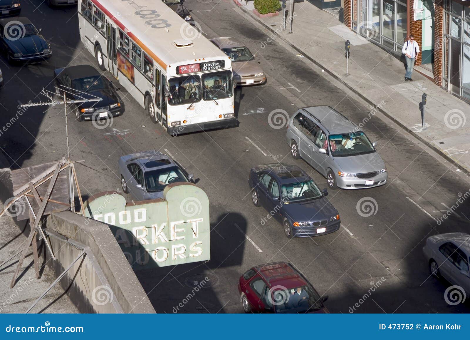 Downtown Traffic stock photo. Image of rush, urban, traffic - 473752