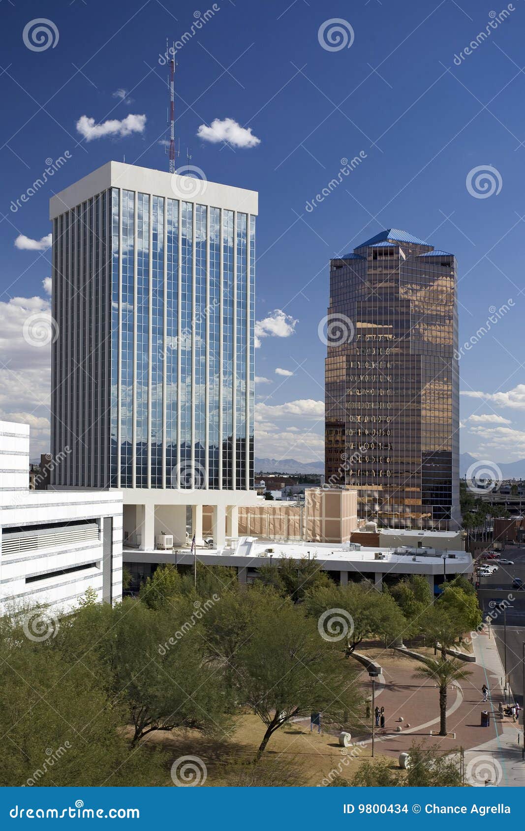 Downtown Tucson stock photo. Image of corporation, buildings - 9800434