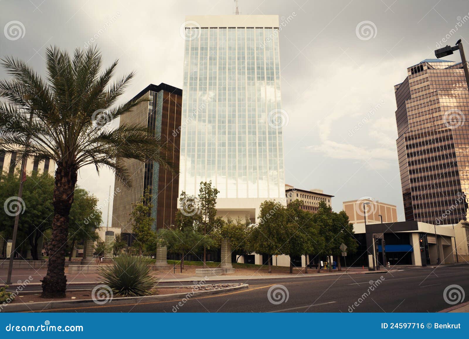 Downtown Tuscon, Arizona stock photo. Image of famous - 24597716