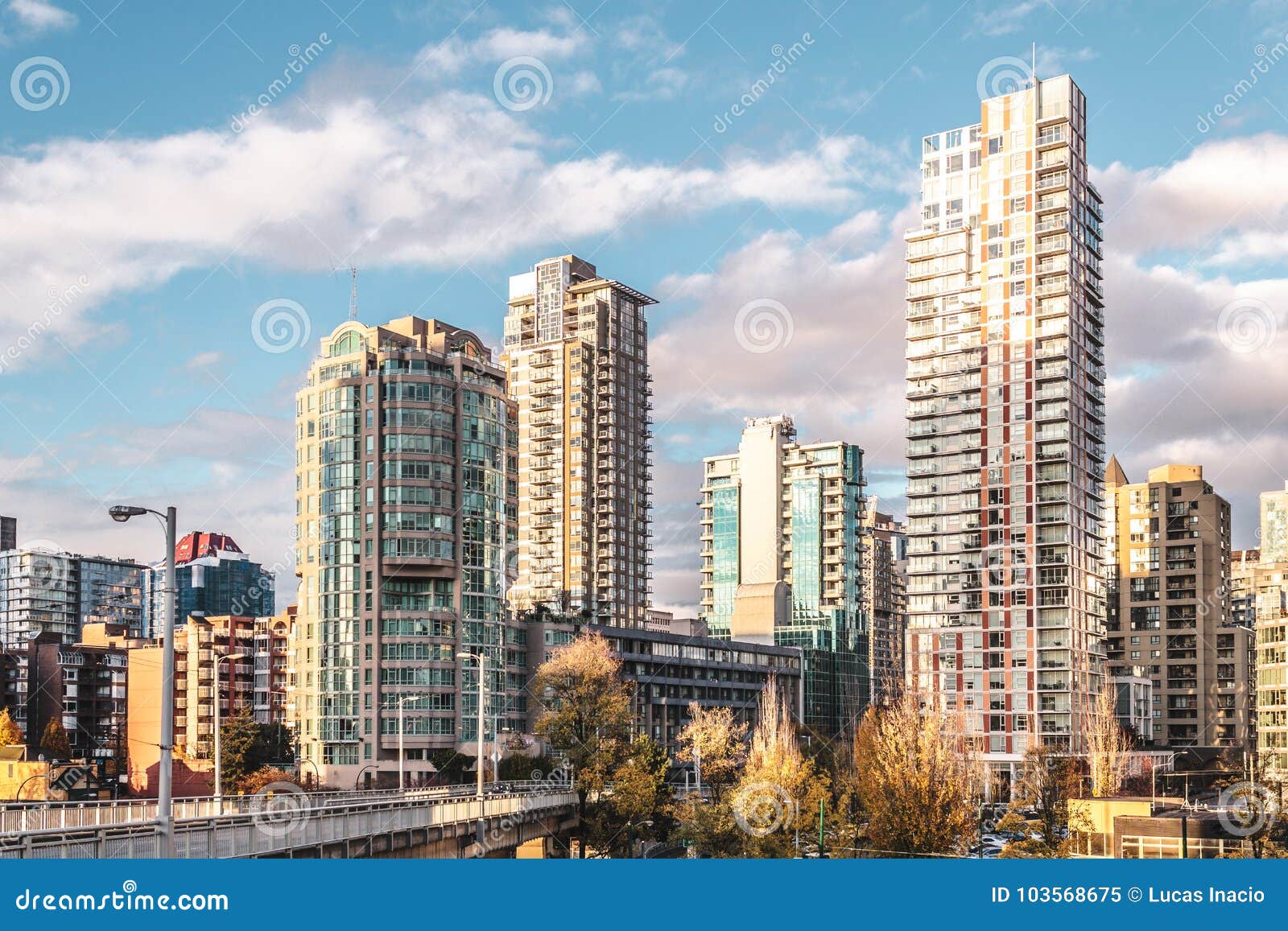 Downtown Vancouver at Fall in BC, Canada Stock Image - Image of ...