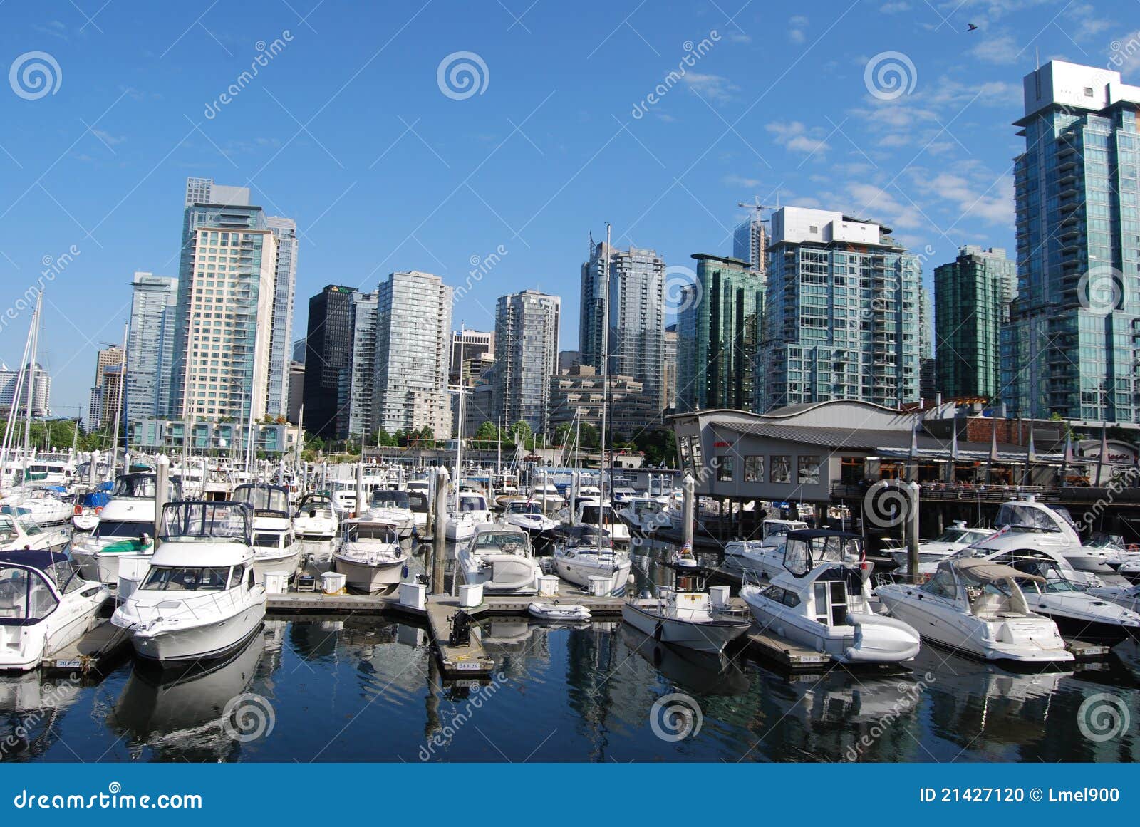 Downtown Vancouver Waterfront Stock Photo - Image of columbia, people ...