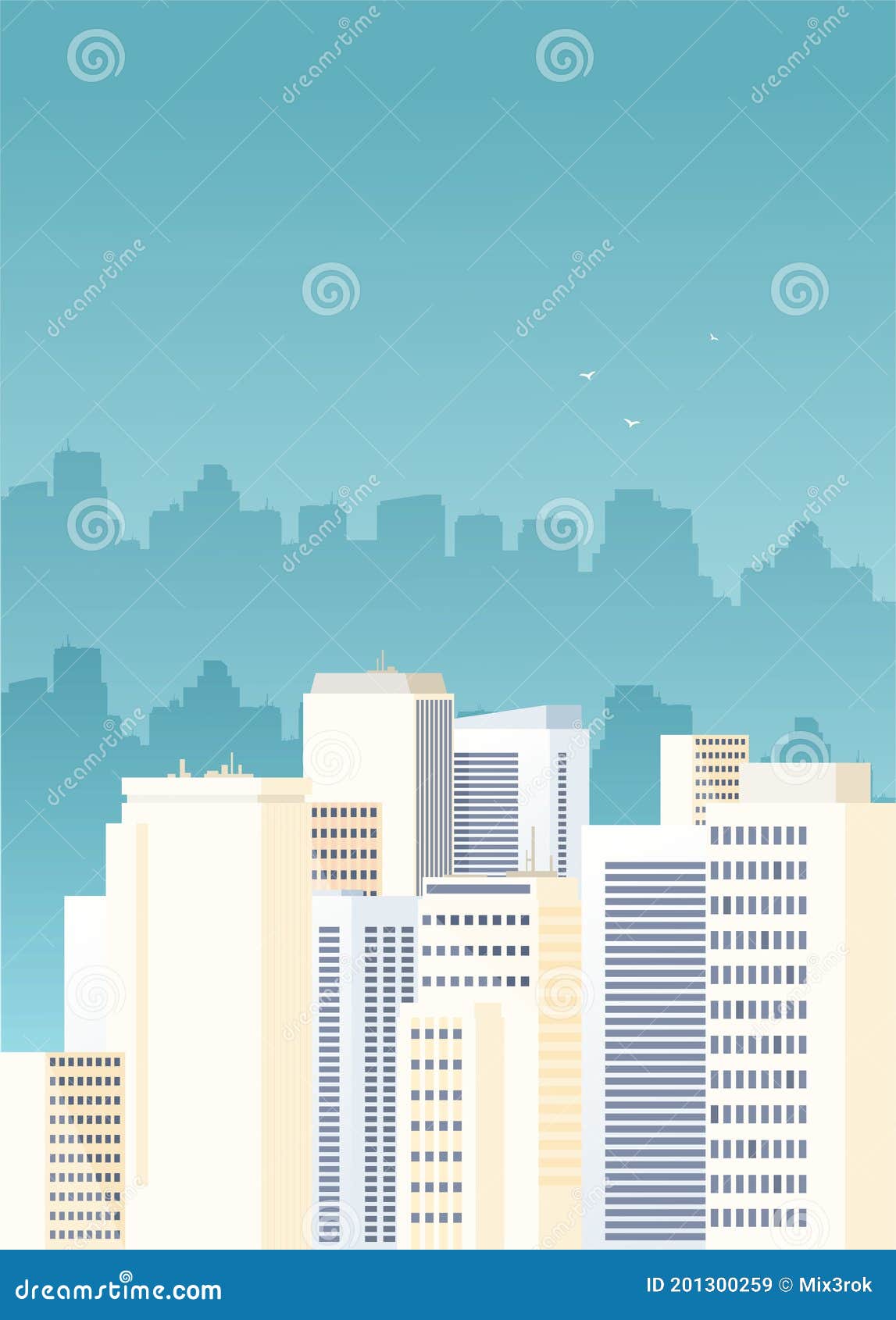 Downtown Vector Building Illustration Isolated on Background Stock ...