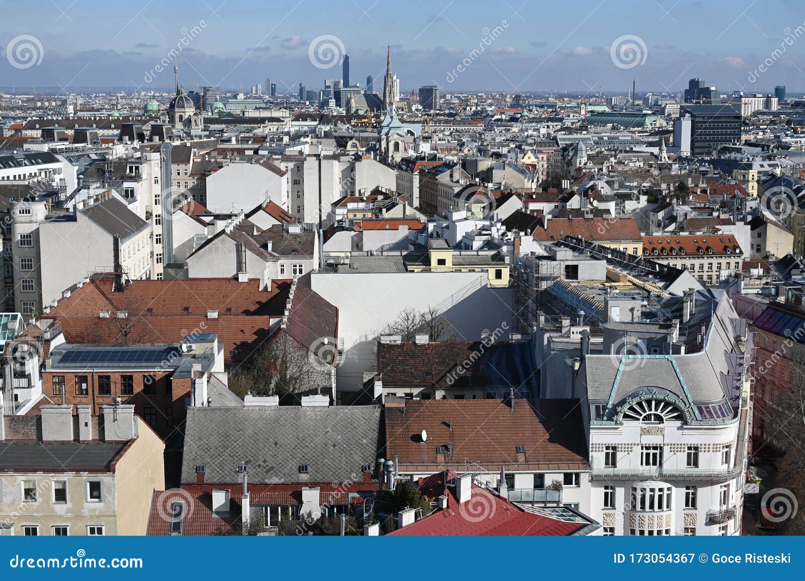 Downtown Vienna Cityscape Austria Stock Image - Image of outdoor ...
