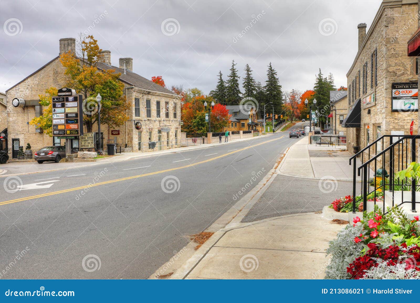 Downtown View at Fergus, Ontario, Canada Editorial Photo - Image of ...