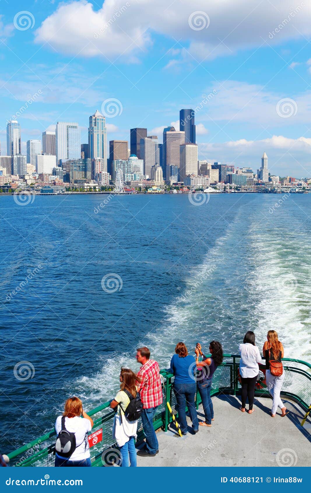 Downtown View from Ferry. Seattle, WA Editorial Photo - Image of marina ...