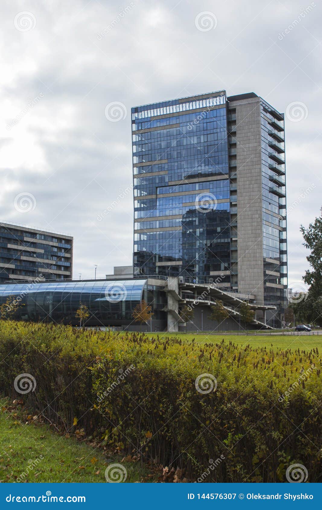 Downtown in Vilnius. Lithuania Stock Image - Image of buildings, autumn ...