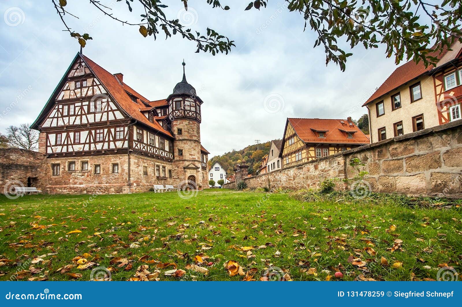 The Downtown of Wasungen in Thuringia Germany Stock Image - Image of ...