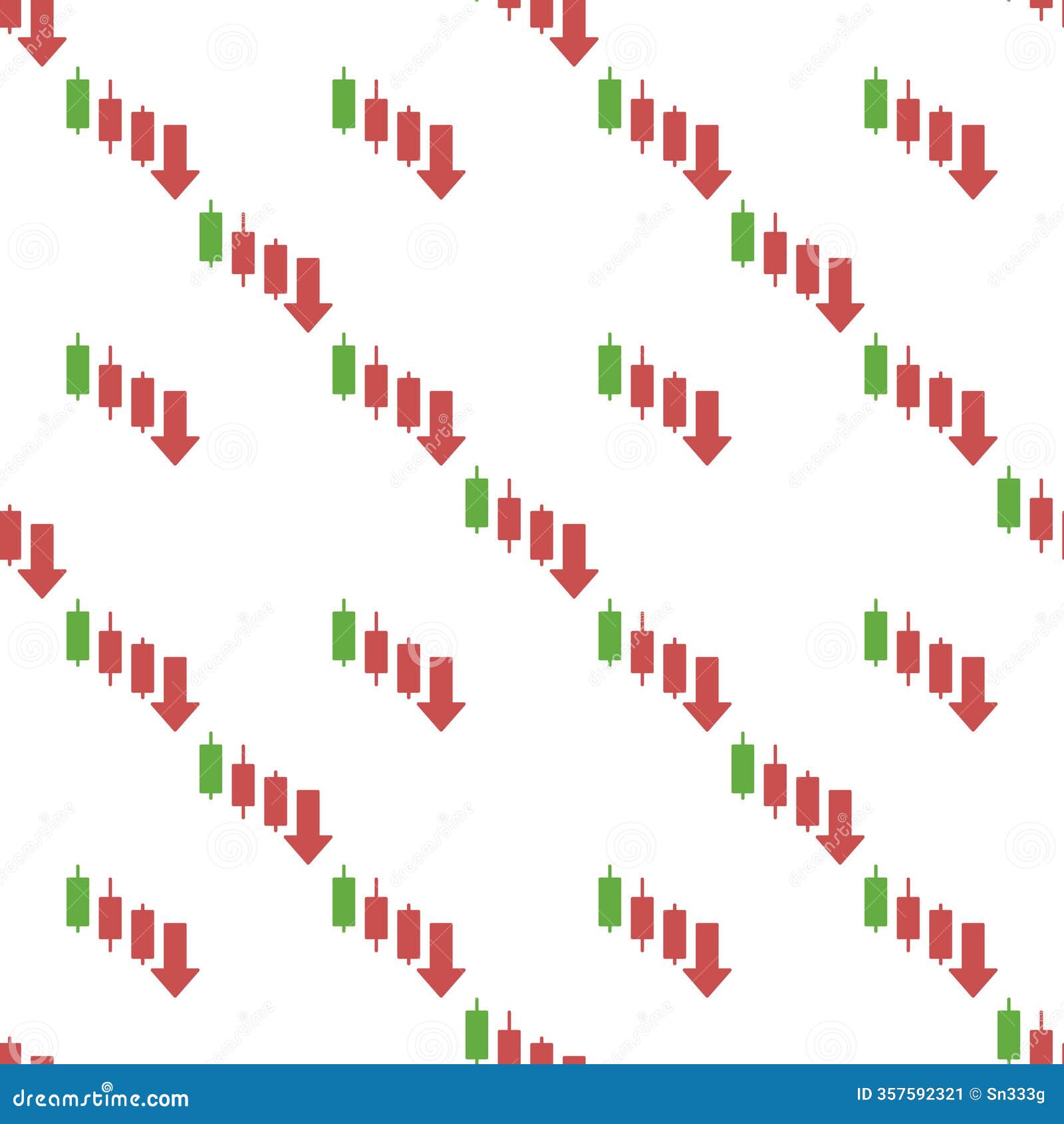 Downtrend Candlestick Pattern Vector Trading Icon Or Symbol ...