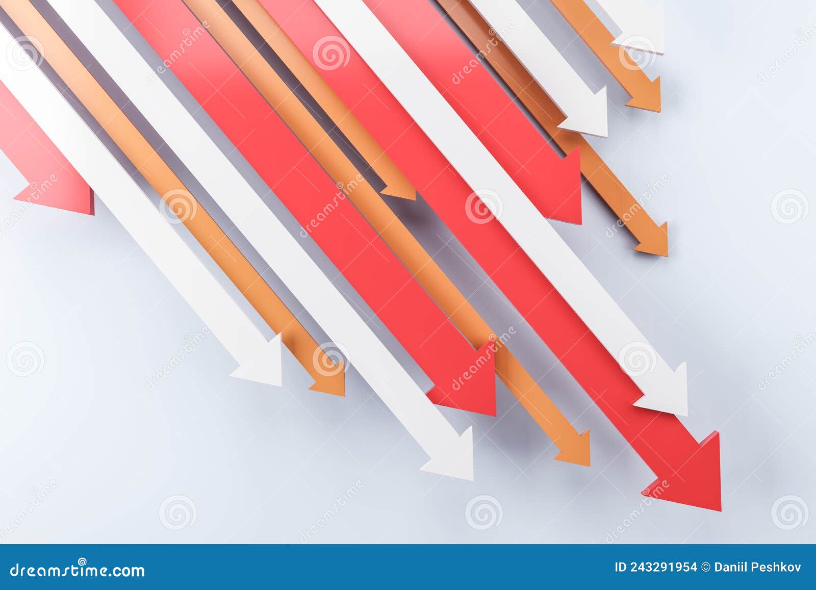 Downward Chart Arrows On Background. Down, Drop, Finance And Crisis ...