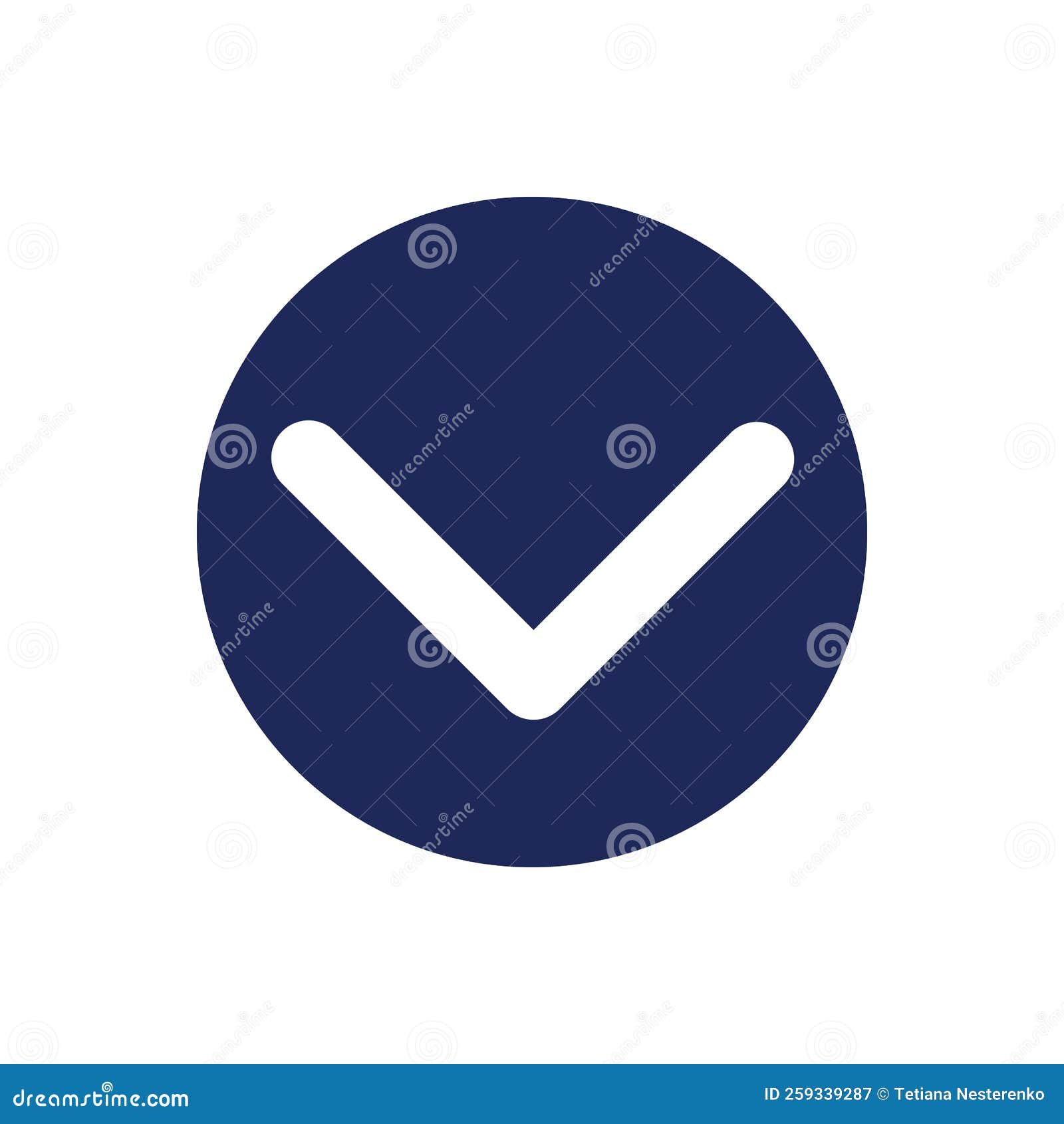 Downward Direction Button Black Glyph Ui Icon Stock Vector ...