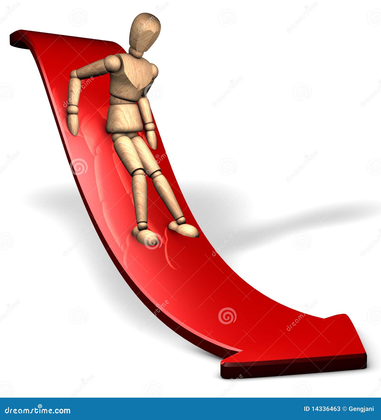 Downwards on the slope stock illustration. Illustration of abstract ...