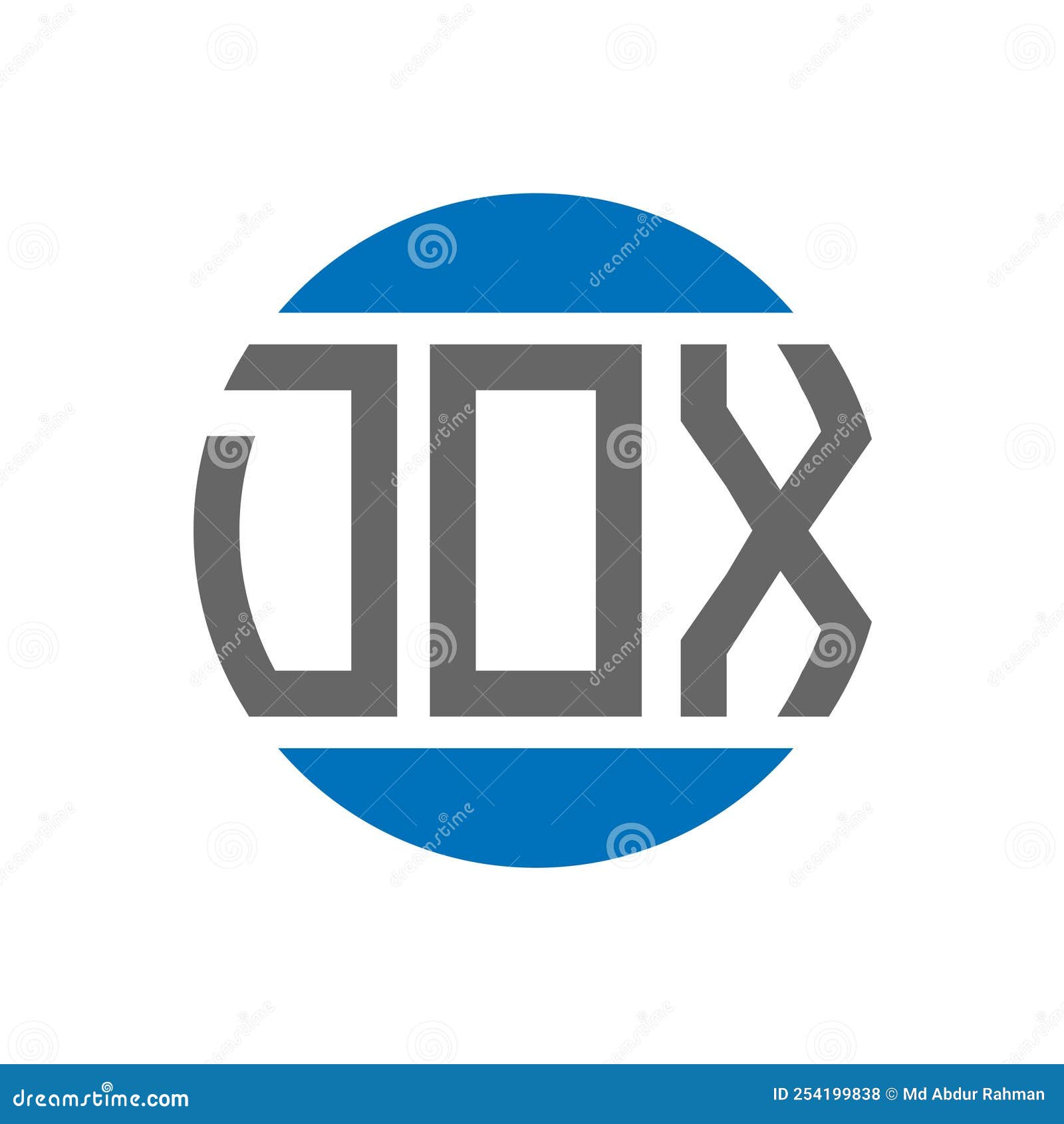 DOX Letter Logo Design on White Background. DOX Creative Initials ...
