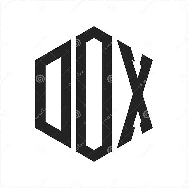 DOX Logo Design. Initial Letter DOX Monogram Logo Using Hexagon Shape ...