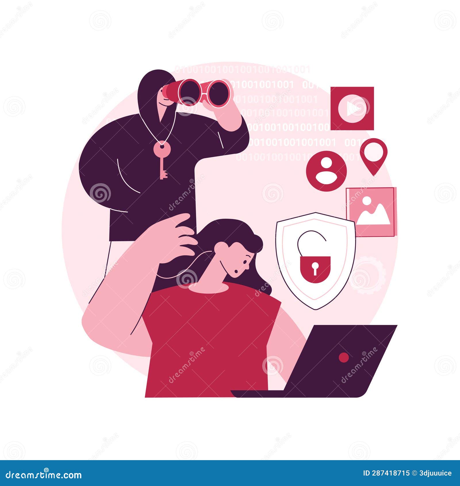 Doxing Abstract Concept Vector Illustration. Stock Vector ...