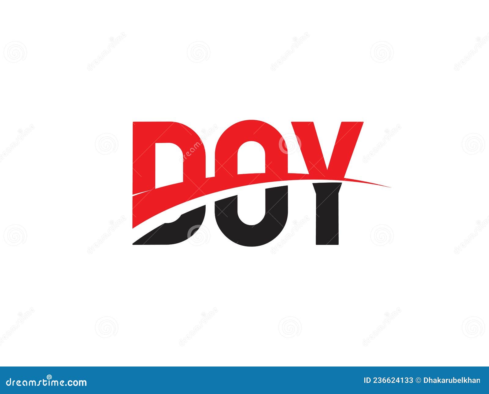 DOY Letter Initial Logo Design Vector Illustration Stock Vector ...