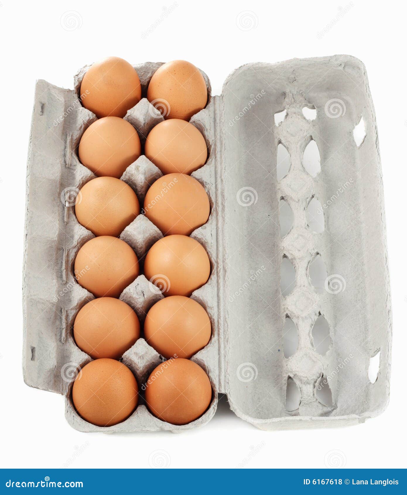 Dozen brown eggs stock photo. Image of cutout, nutrition - 6167618