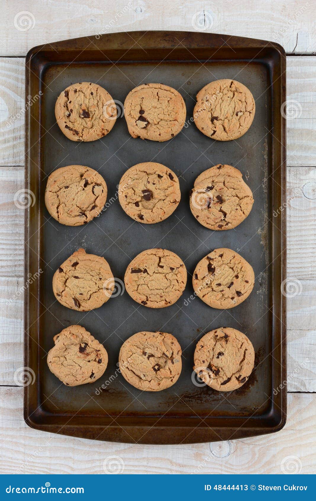 Dozen Cookies stock image. Image of wooden, whitewashed - 48444413