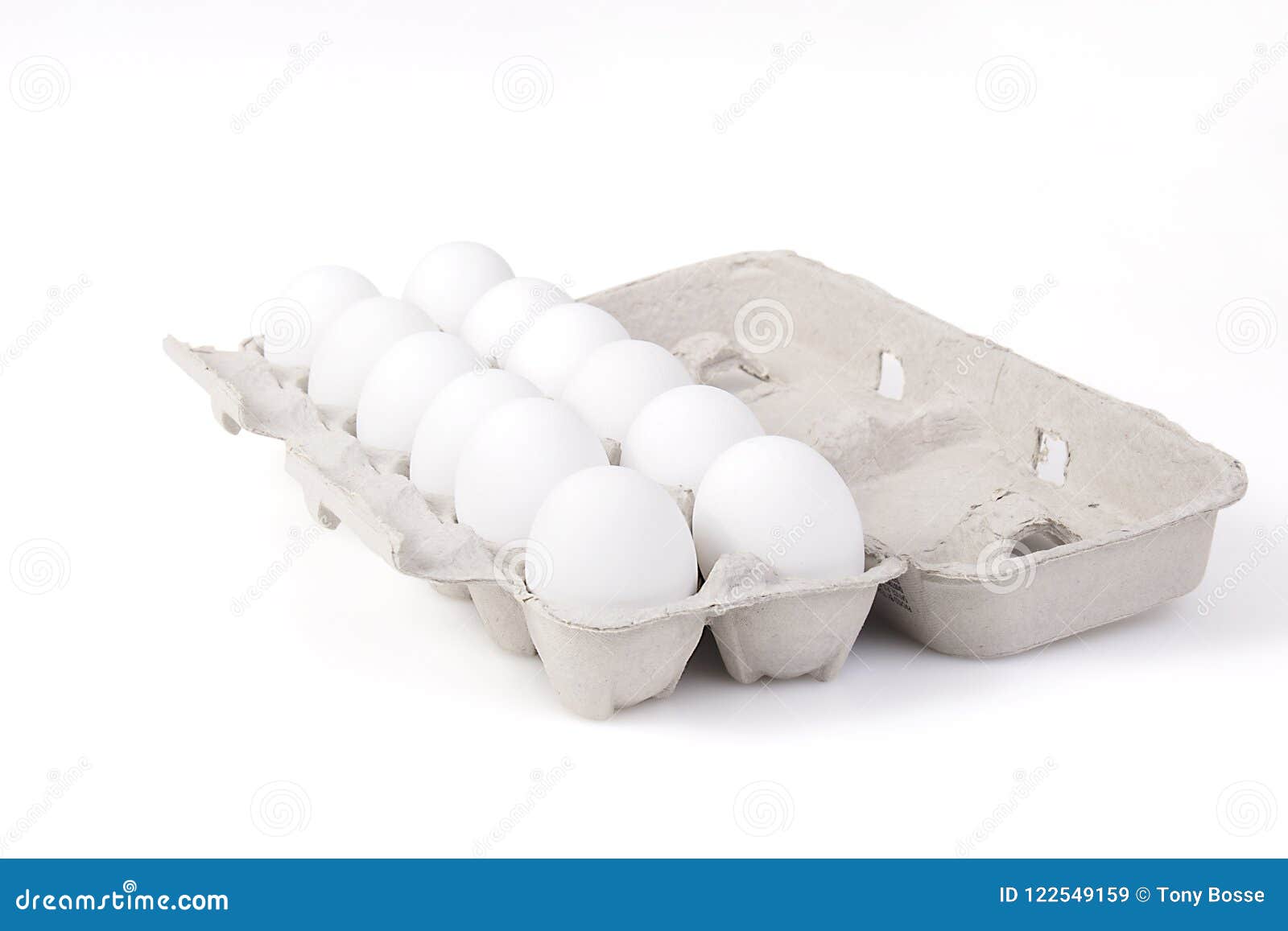Dozen Eggs in a Carton stock image. Image of ingredient - 122549159