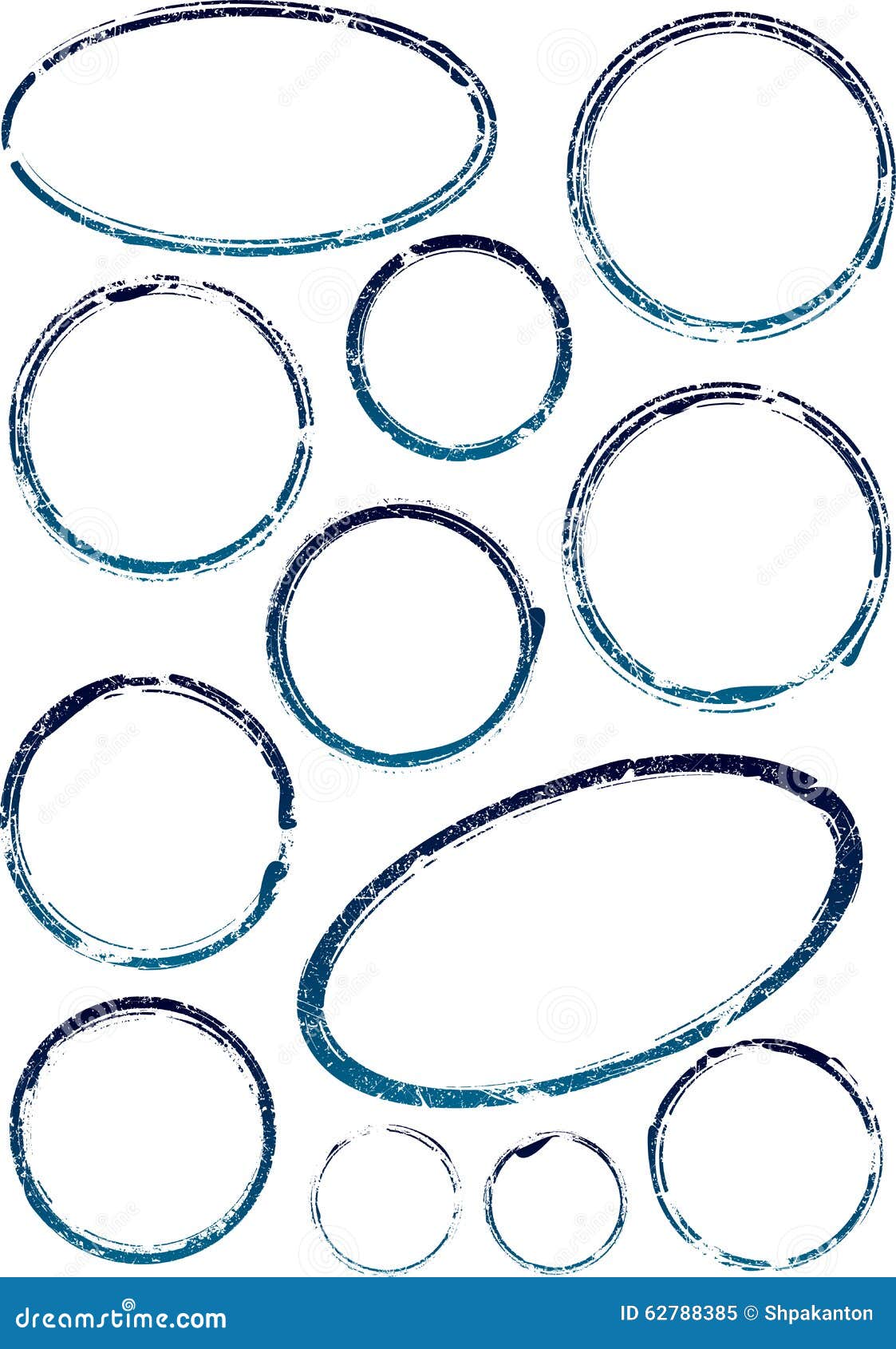 Dozen Of Grunge Vector Templates For Rubber Stamps | CartoonDealer.com ...