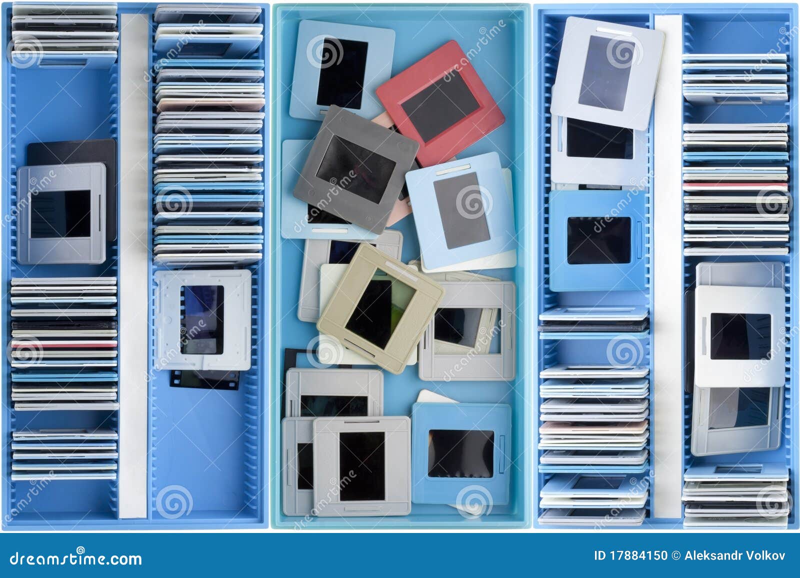 Dozen Met Oude Stoffige Dia's Stock Foto - Image of kaders ...