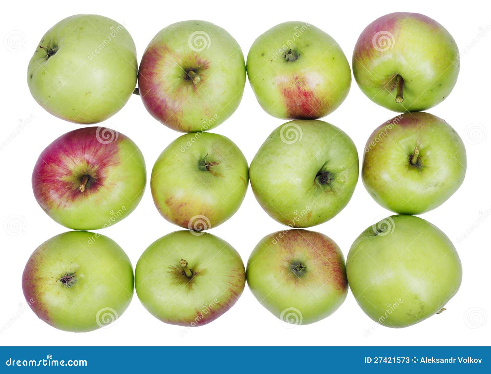 A Dozen Ordinary Green Apples Stock Image - Image of season, tree: 27421573