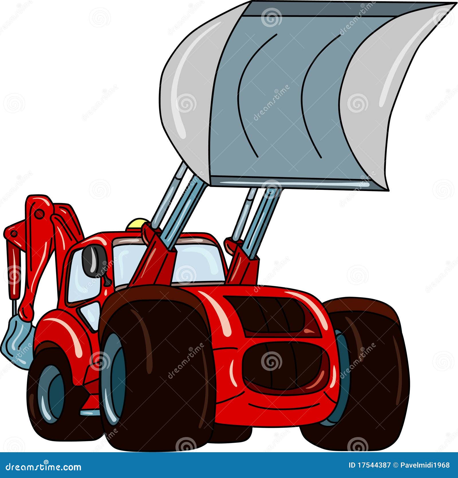 Dozer Cartoon Vector | CartoonDealer.com #17708557