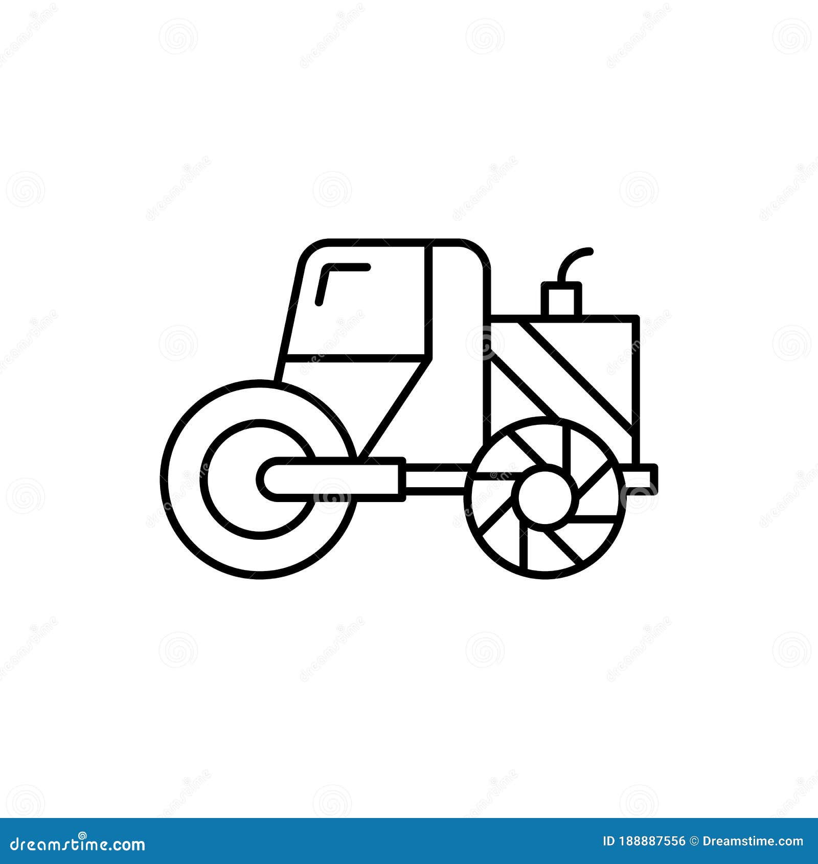Dozer Icon. Simple Line, Outline Vector Elements Of Construction Tool ...