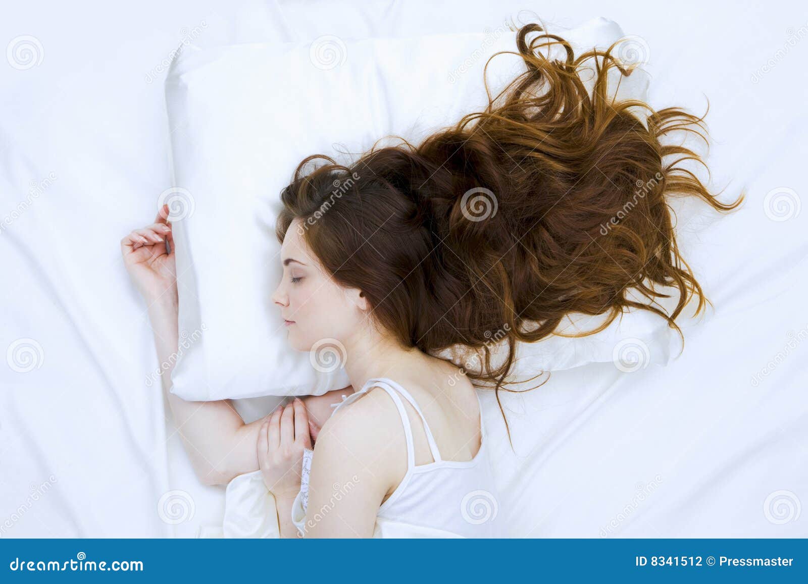 Dozing stock photo. Image of head, peaceful, female, angle - 8341512
