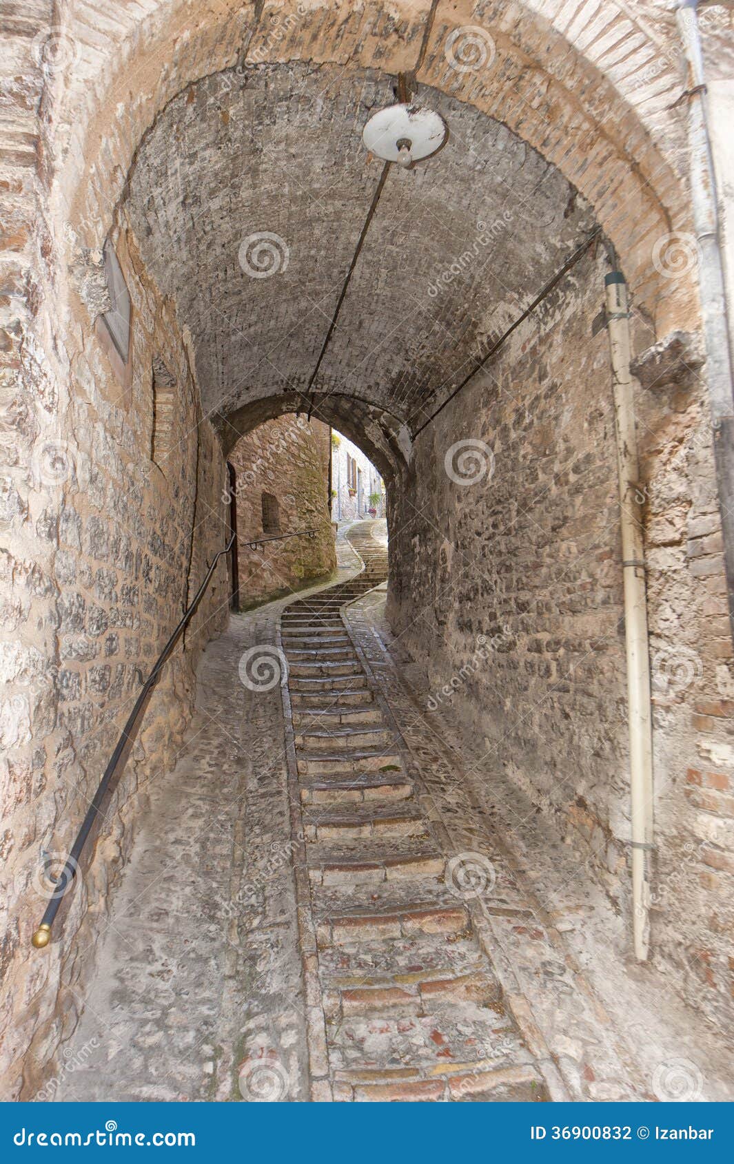 Dozz Medieval Buildings in Umbria Stock Photo - Image of grass, blue ...