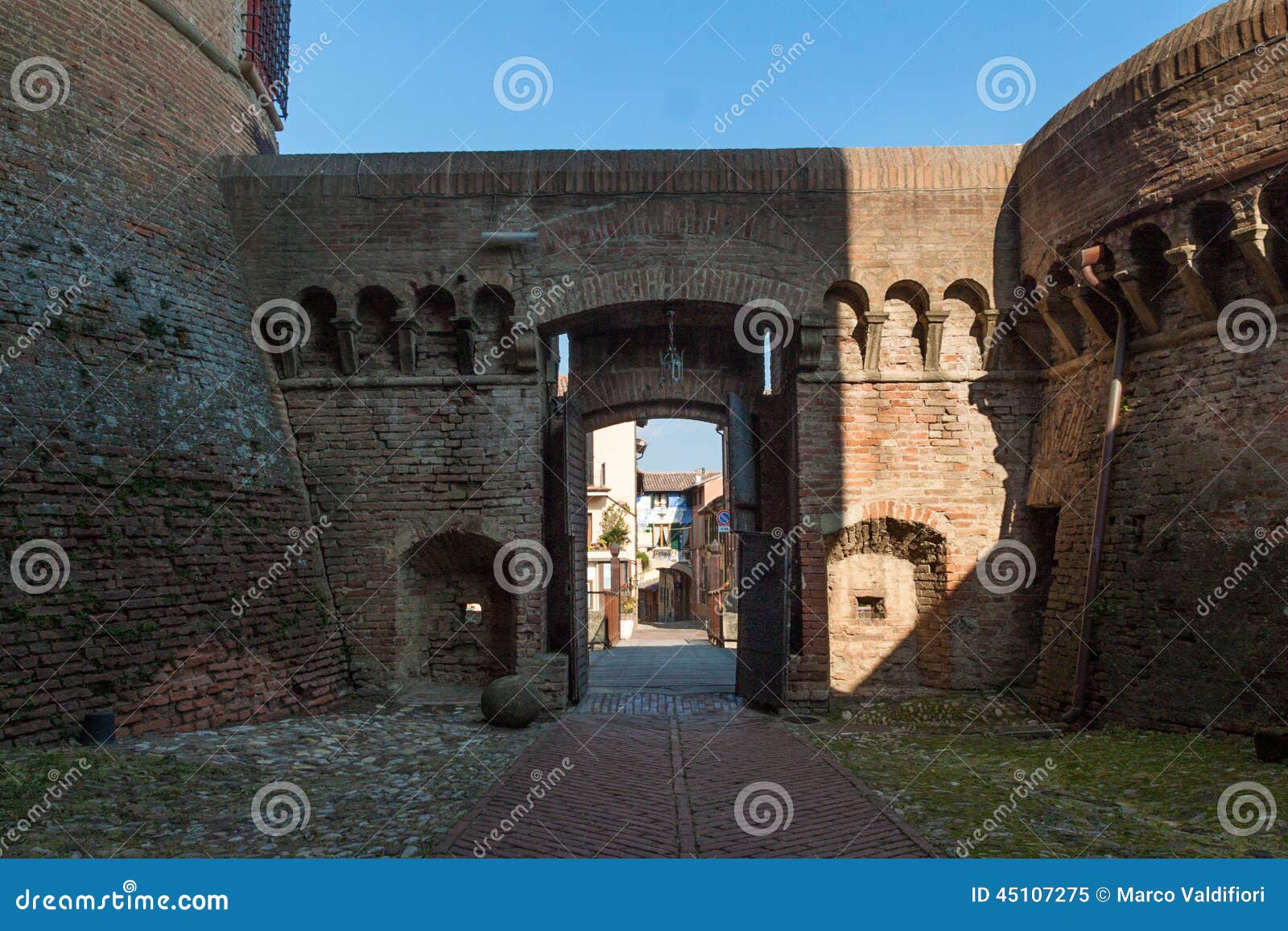 Dozza. Emilia-Romagna. Italy Stock Image - Image of door, construction ...