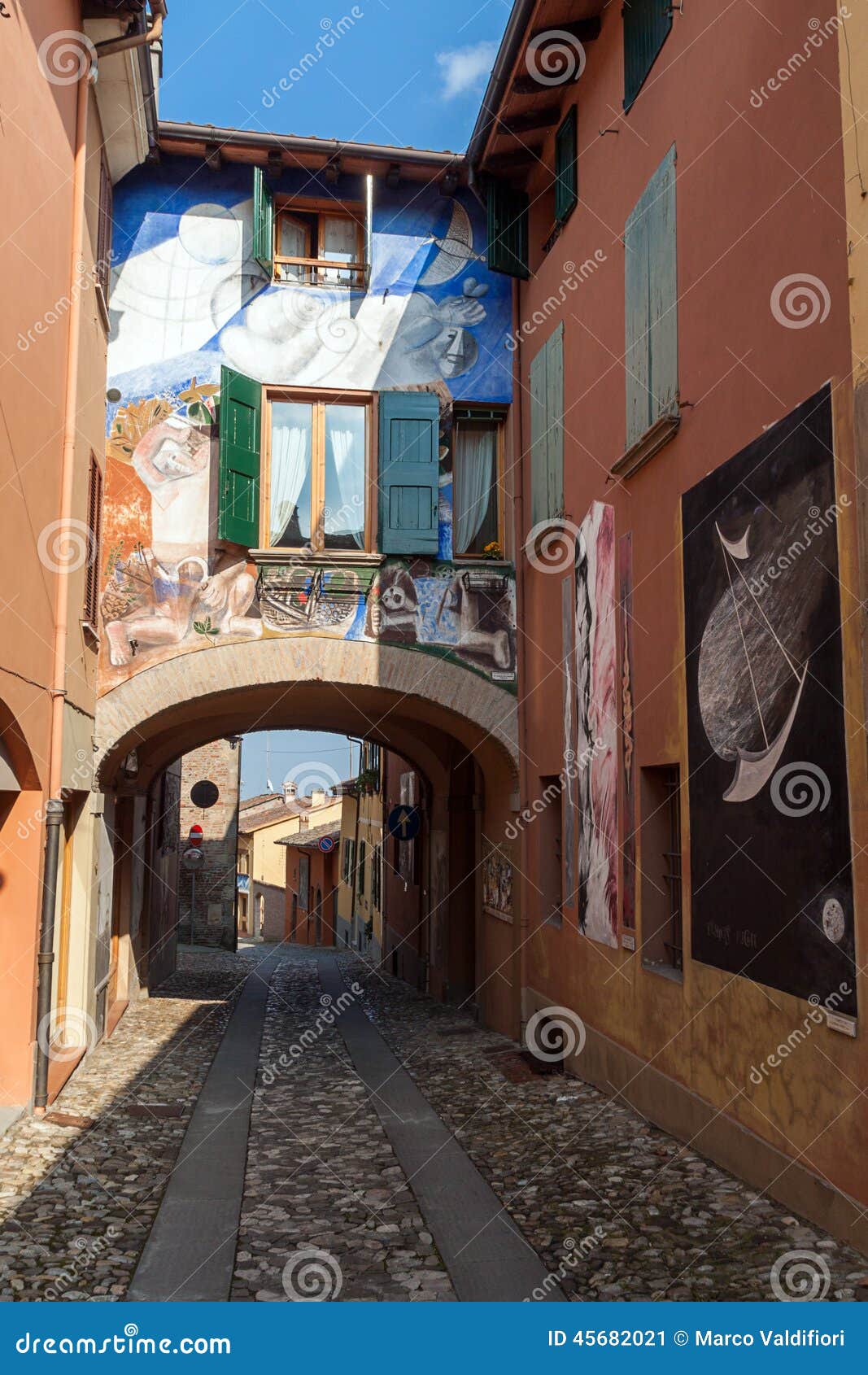 Dozza. Emilia-Romagna. Italy Editorial Photo - Image of cobblestone ...
