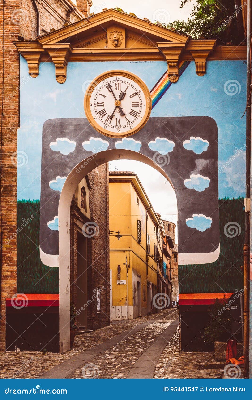 Dozza Imolese, Italy editorial photography. Image of architecture ...