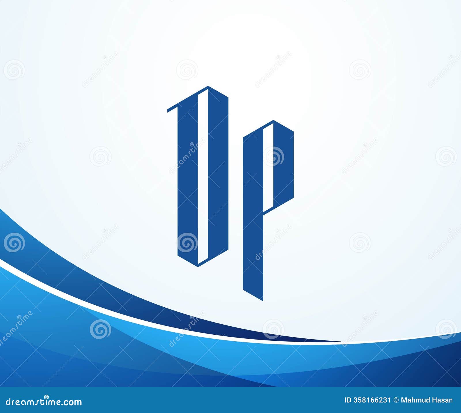 DP Alphabet Letter Logo Design Template Elements Cartoon Vector ...