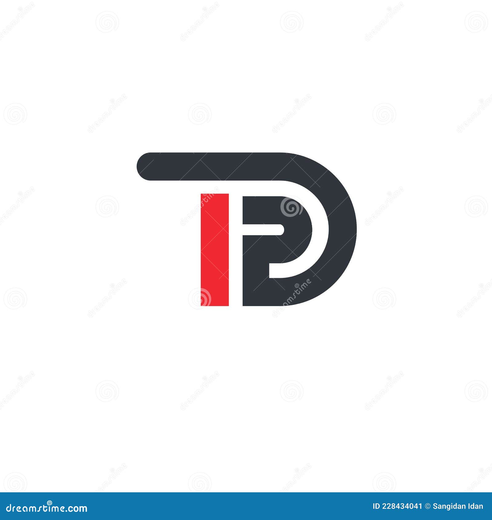 DP or IDP Letter Icon Illustration Vector Concept Stock Vector ...