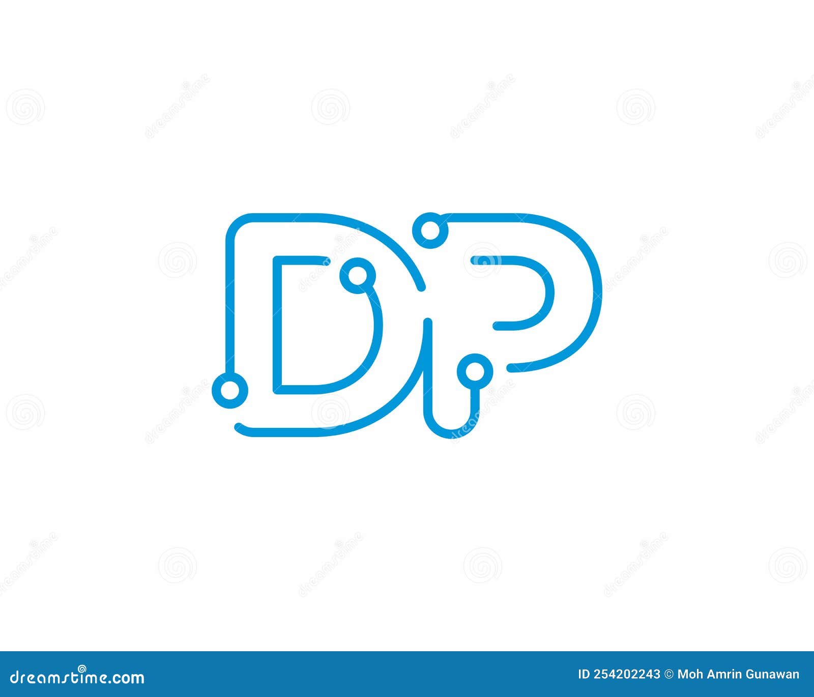 DP Letters, Electronic Circuit, Technology Logo Design Vector 001 Stock ...