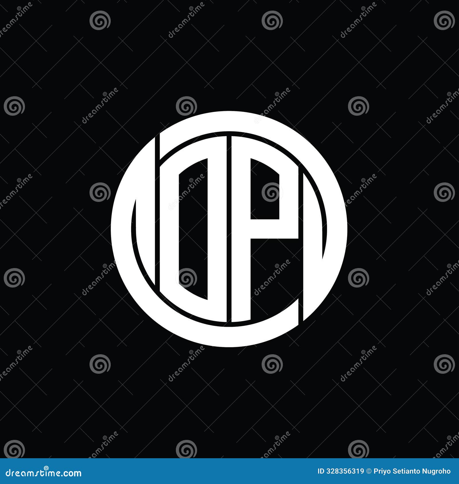 DP Logo Monogram Shield Inside Circle Shape Vector Images Design ...