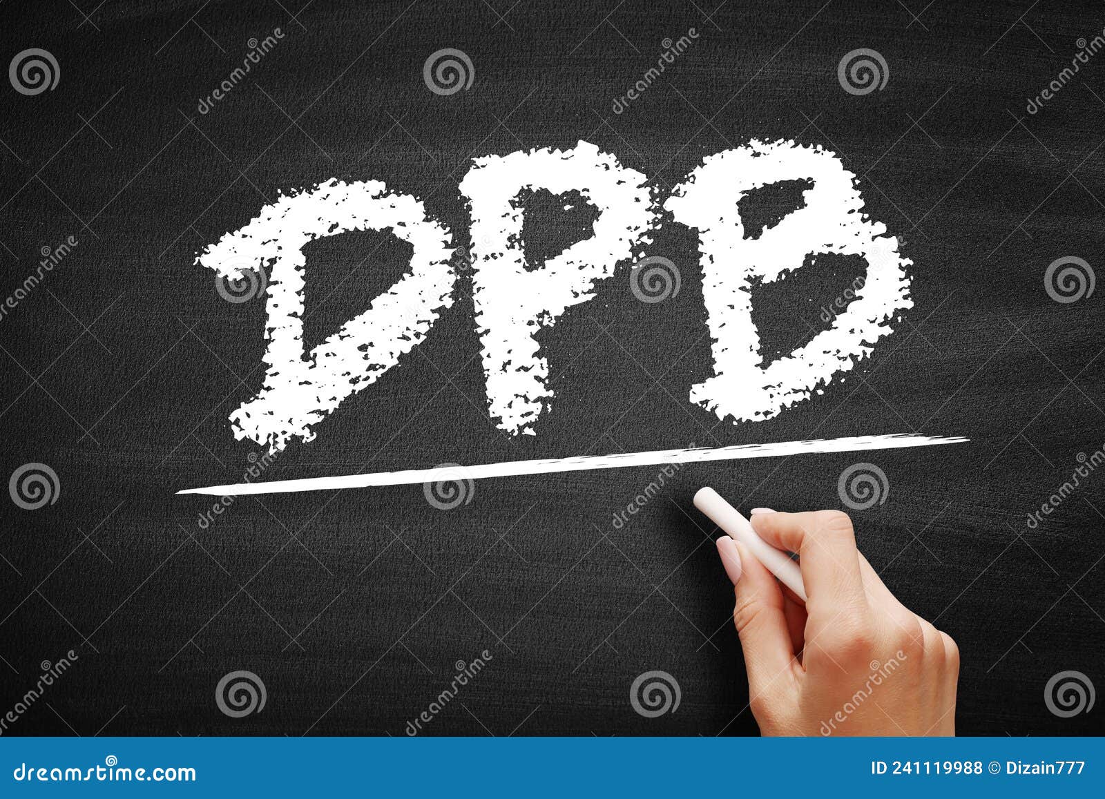 DPB - Data Protection Bill Acronym, Law Concept on Blackboard Stock ...