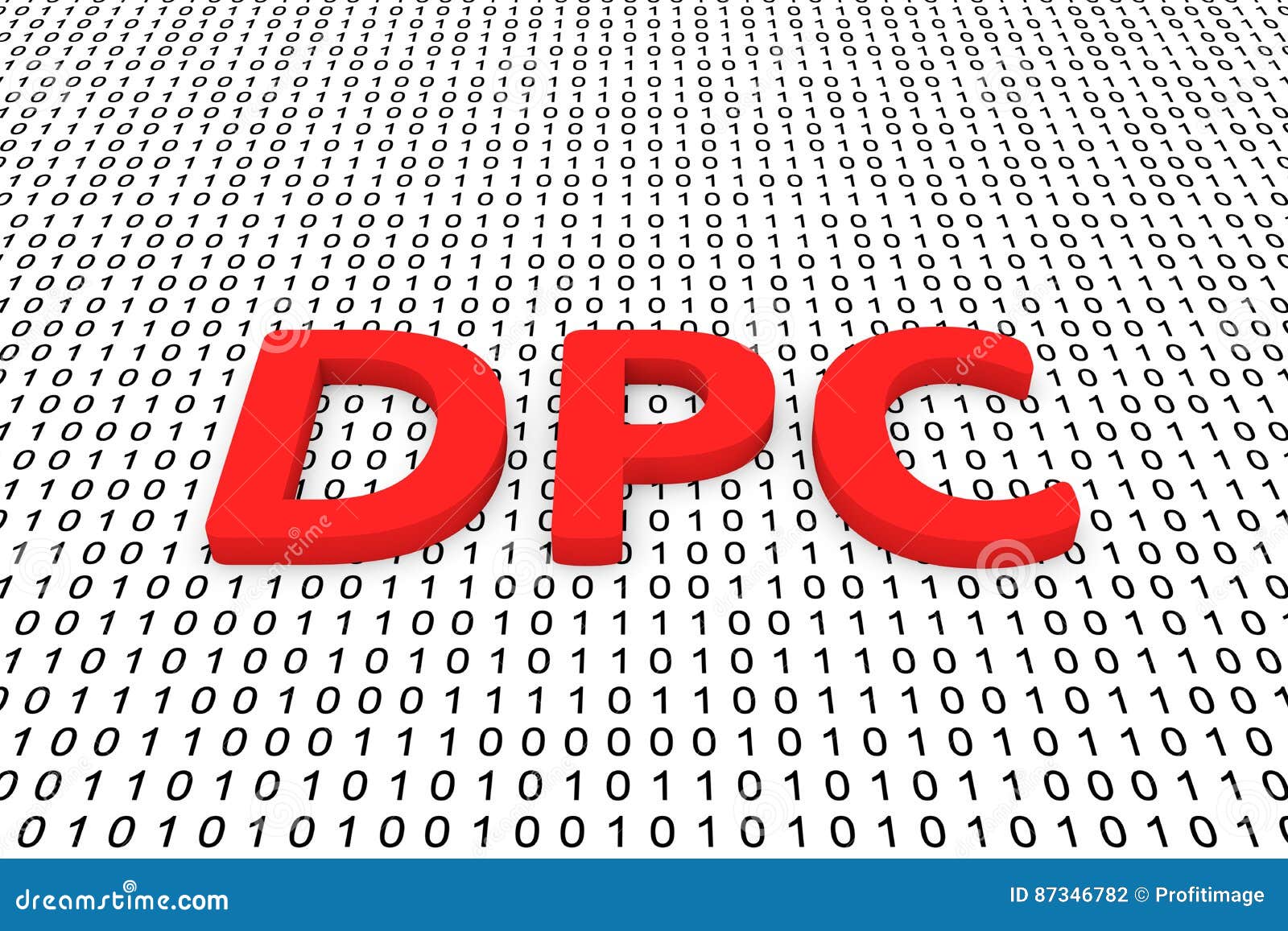 Dpc stock illustration. Illustration of information, binary - 87346782