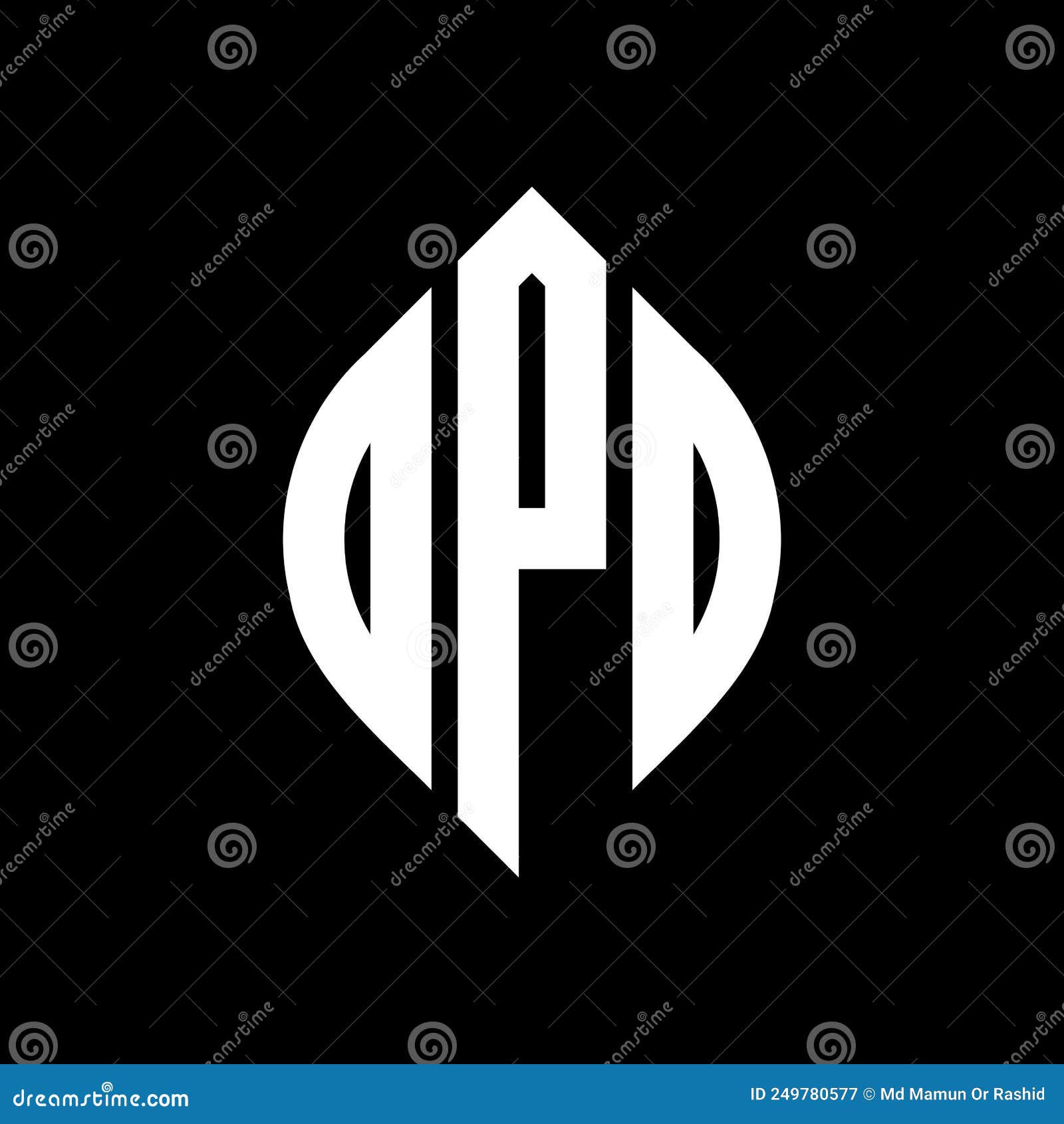 DPD Circle Letter Logo Design with Circle and Ellipse Shape. DPD ...