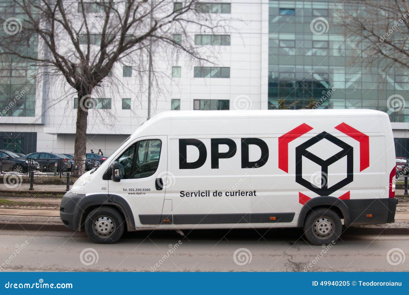 DPD courier van editorial image. Image of truck, global - 49940205