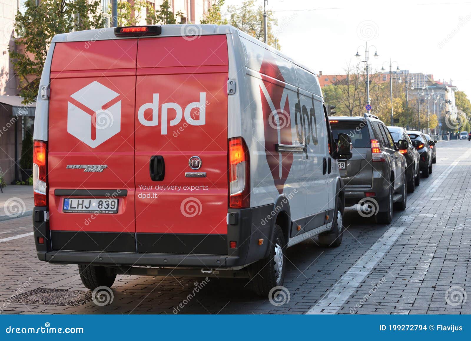 DPD delivery van, VIlnius editorial stock image. Image of parked ...