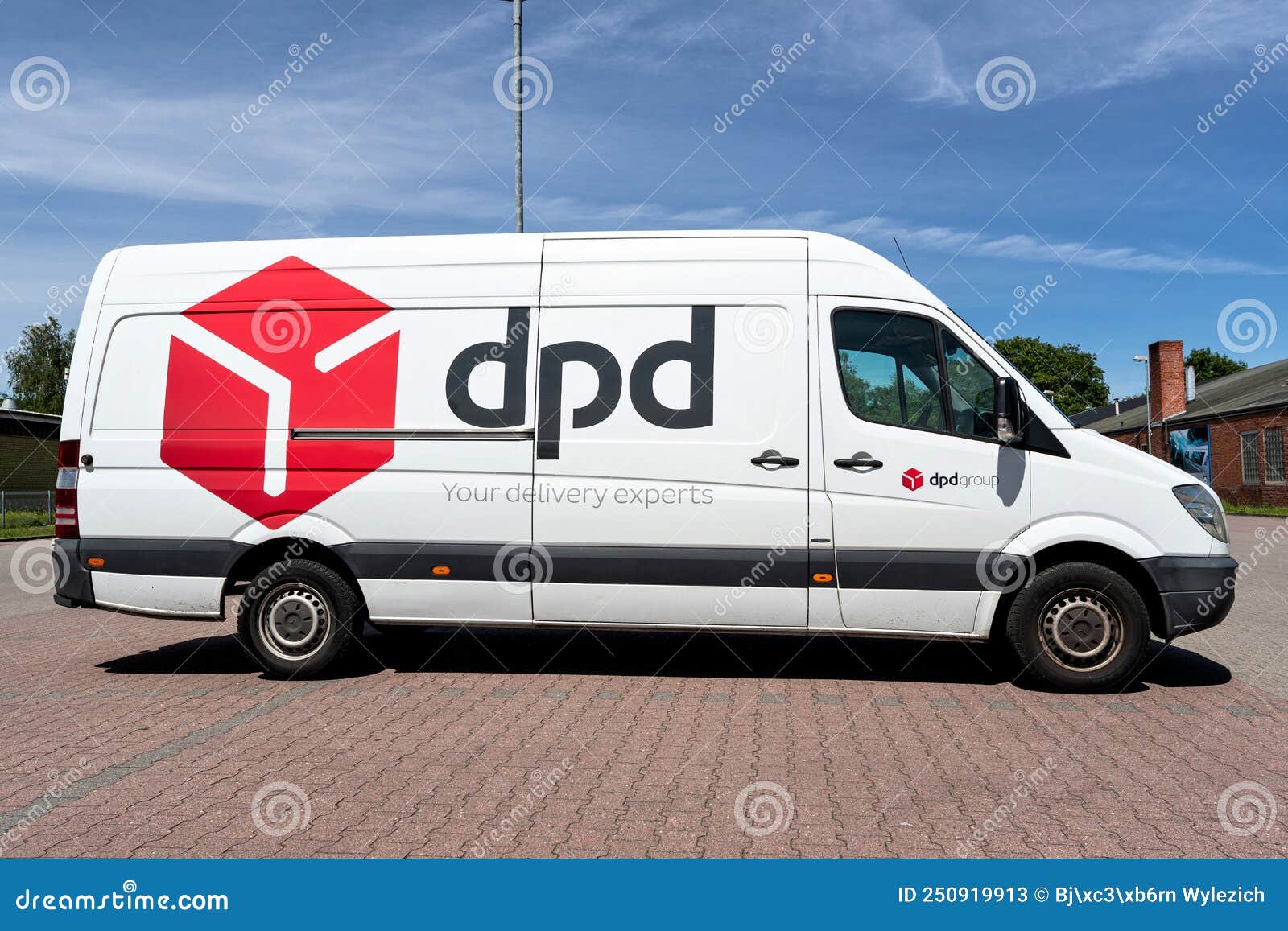 DPD van editorial stock photo. Image of freight, badge - 250919913