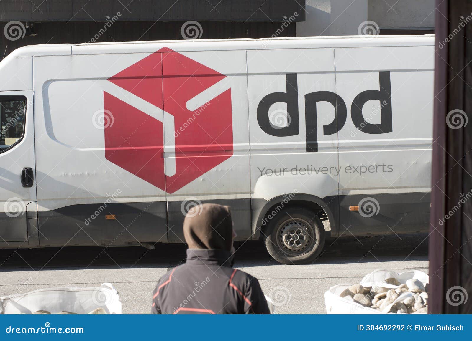 DPD Truck Delivering Mail and Parcels Editorial Photography - Image of ...