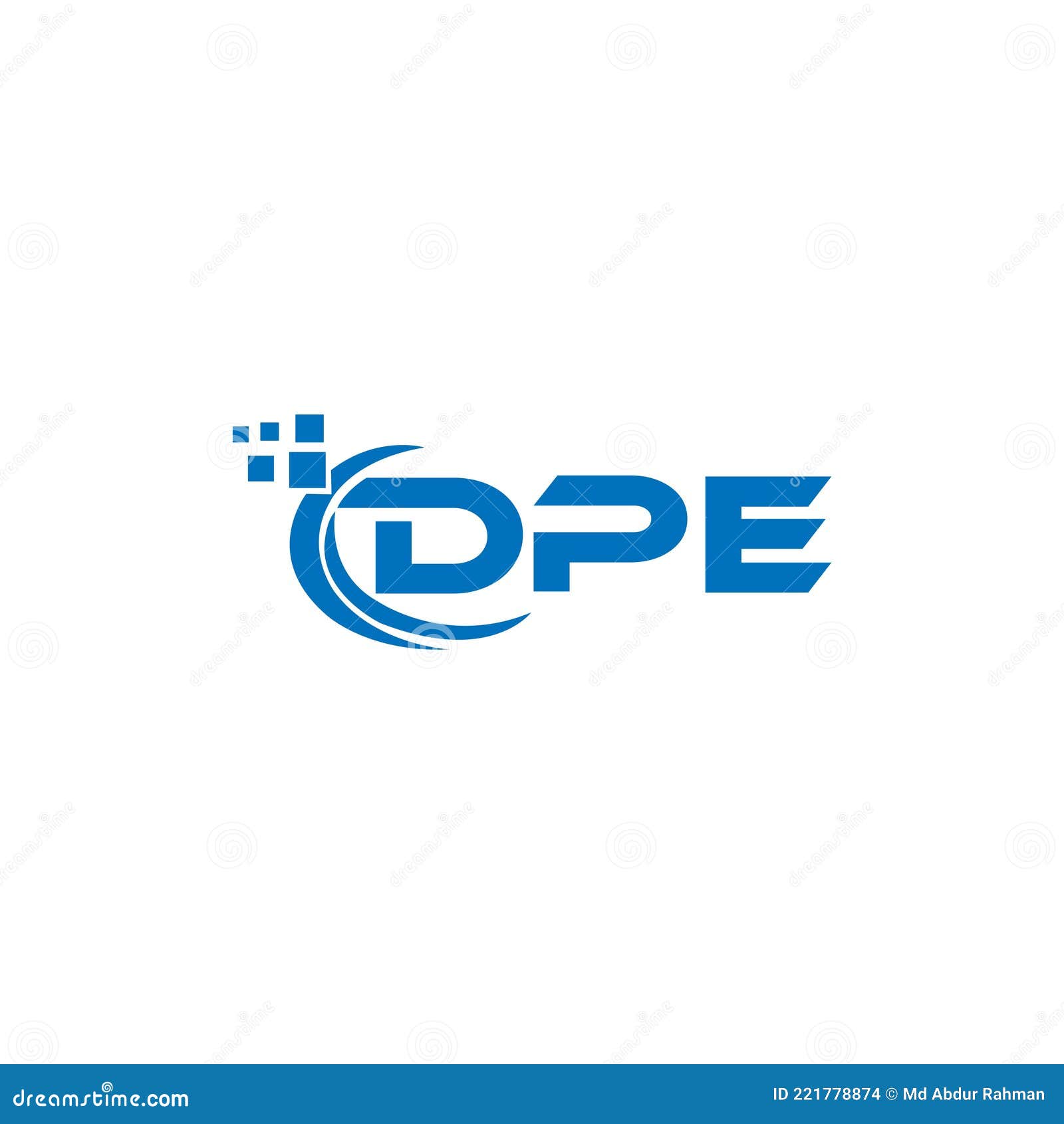 DPE Letter Logo Design on White Background. DPE Creative Initials ...