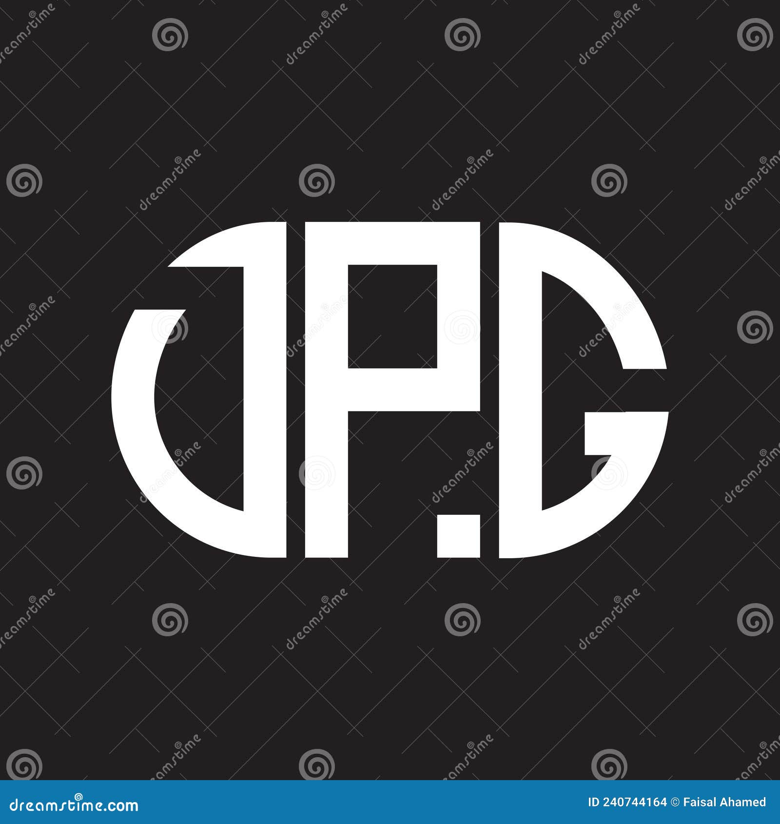 DPG Letter Logo Design on Black Background. DPG Creative Initials ...