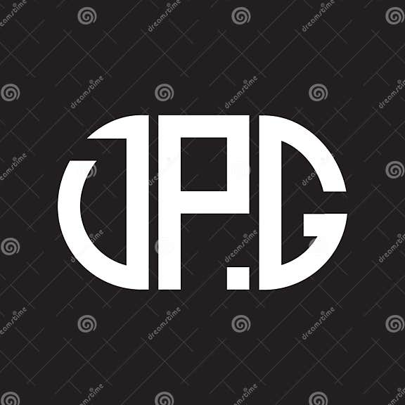DPG Letter Logo Design on Black Background. DPG Creative Initials ...