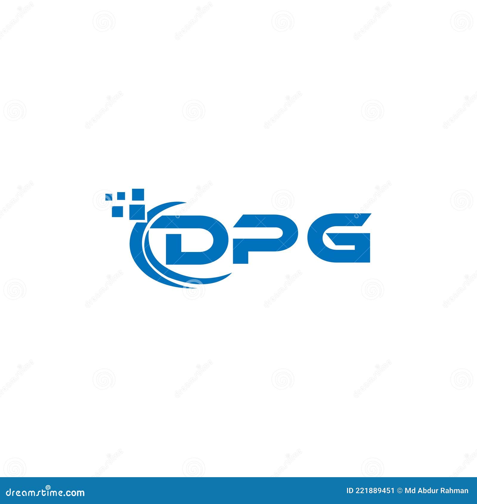 DPG Letter Logo Design on White Background. DPG Creative Initials ...