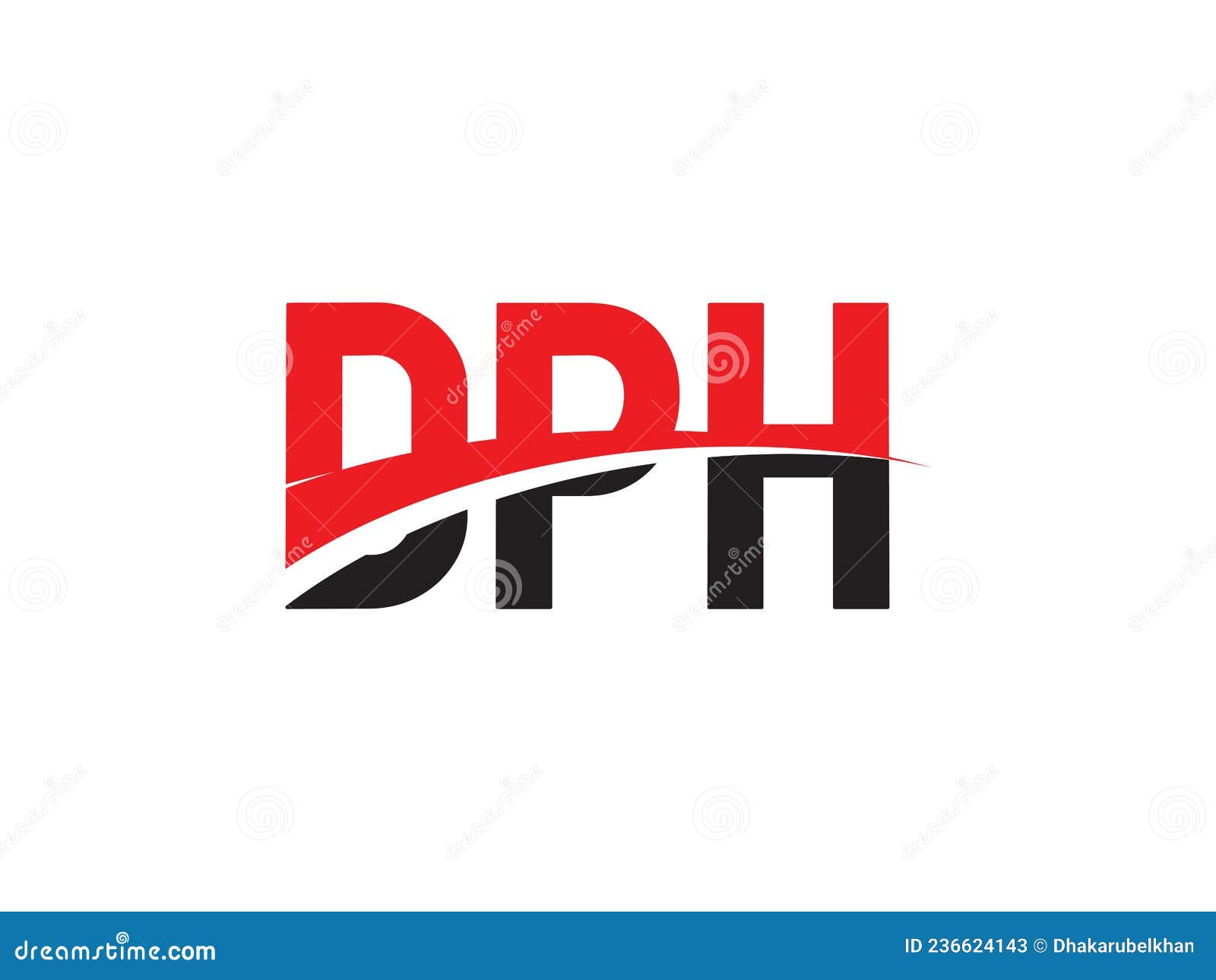 DPH Letter Initial Logo Design Vector Illustration Stock Vector ...