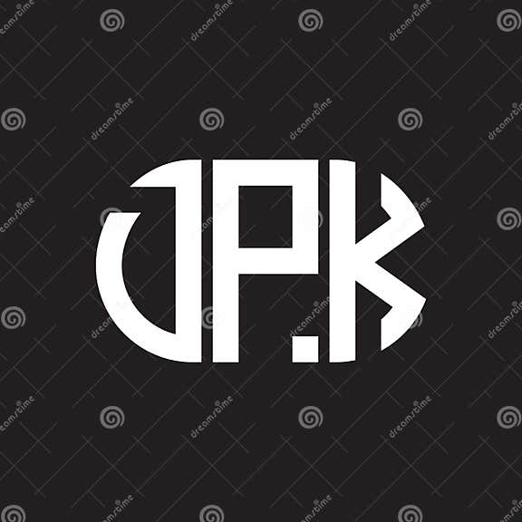 DPK Letter Logo Design on Black Background. DPK Creative Initials ...