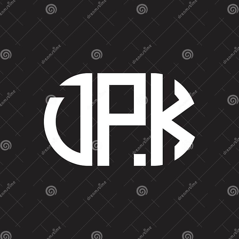 DPK Letter Logo Design on Black Background. DPK Creative Initials ...